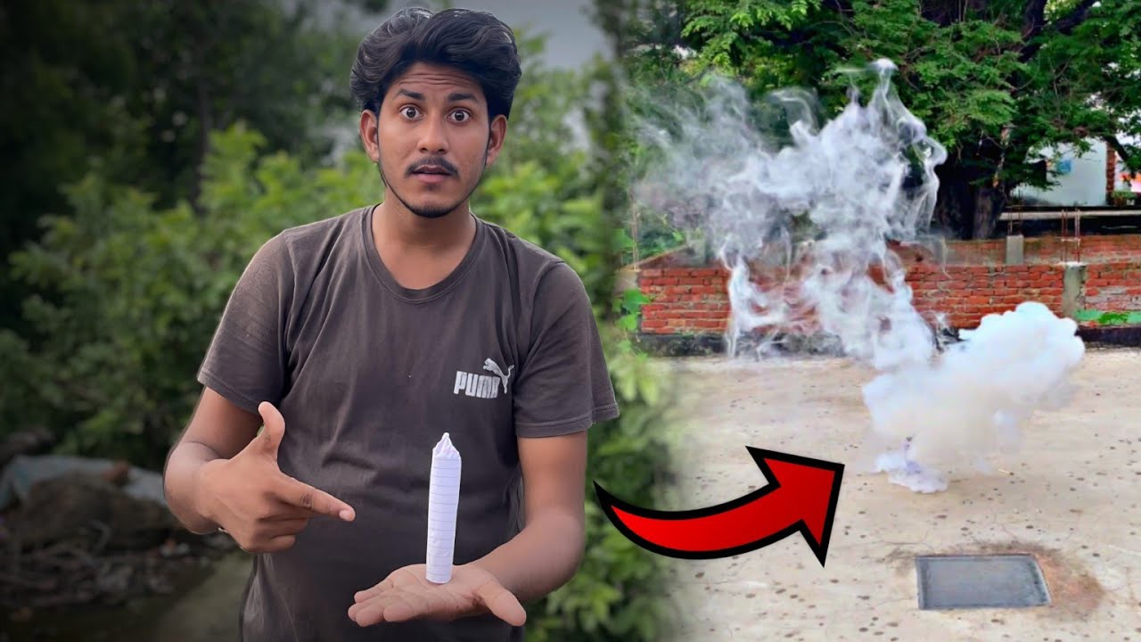 How to make smoke bombs easy at home smoke bomb with matchbox - YouTube