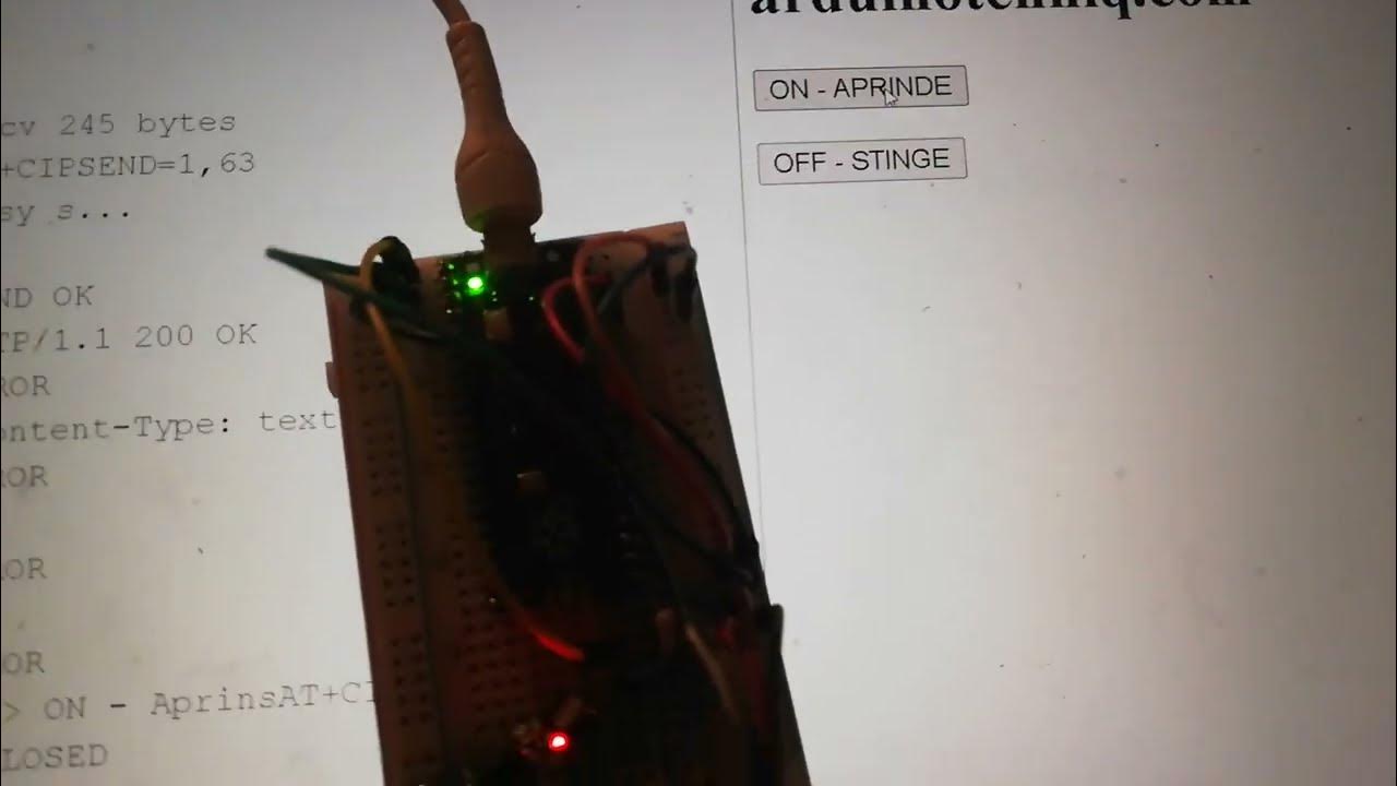 control a led through webserver with Raspberry Pi Pico (RP2040) and ESP8266-01 (2) - YouTube