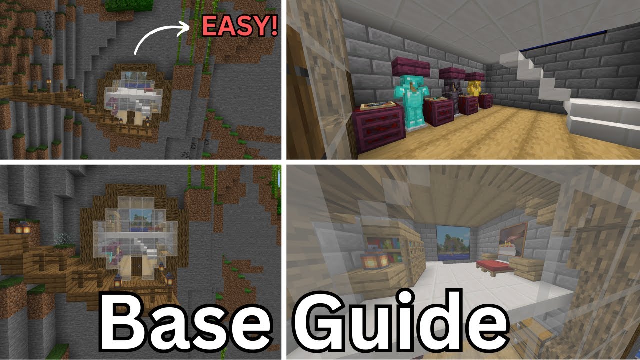 How to Build an Easy Base in Minecraft: Step-by-Step Tutorial 🛠️🎮 - YouTube