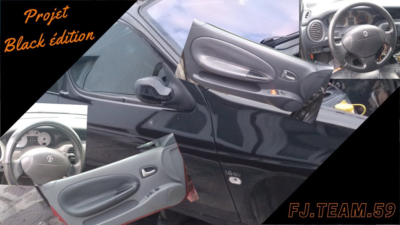 Black édition : Relooking intérieur pour cette Mégane coupé MK1 ...