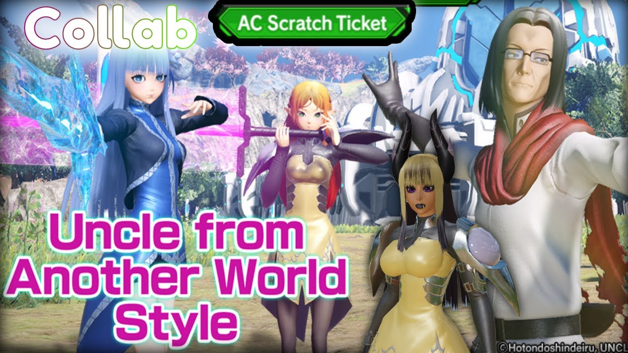 PSO2 NGS || Uncle from Another World || AC Scratch Isekai Anime Collab ...