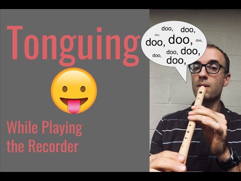 Tonguing While Playing the Recorder - YouTube
