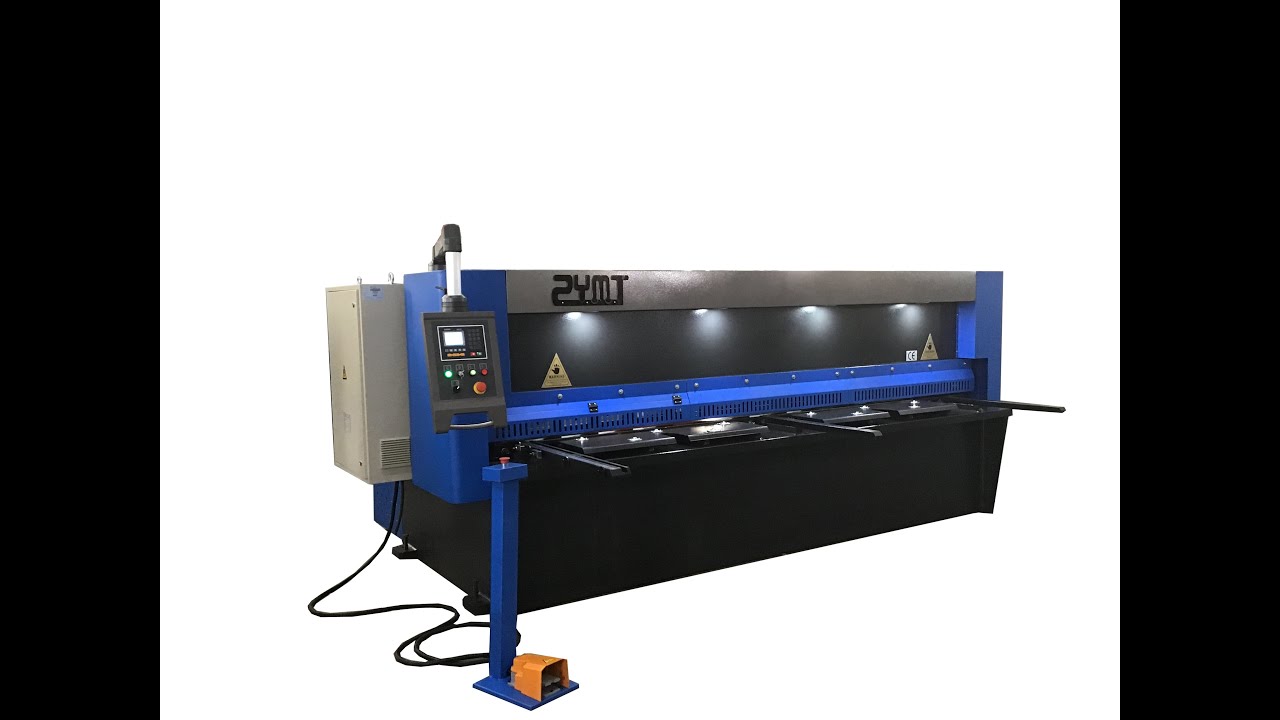ZYMT Hydraulic SWING-BEAM Shear 3200mm x4mm E21s NC Programmable Back ...