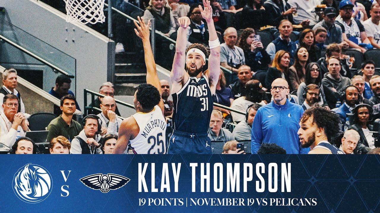 Klay Thompson (19 Points) Highlights vs. Pelicans | November 19, 2024 ...
