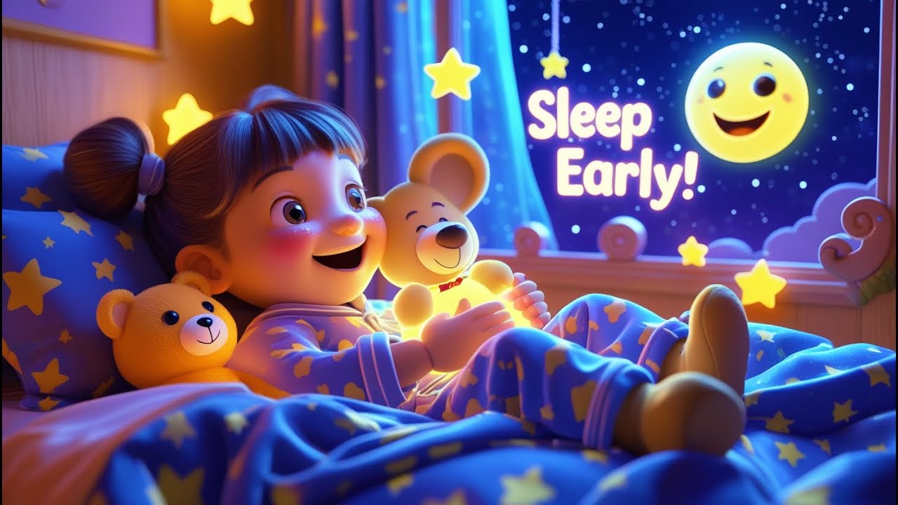 🌜🎵 "Sleepy Time Song – Go to Bed Early & Wake Up Happy!" 🛏️ kids ...