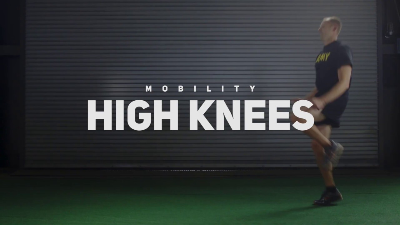 Mobility - How to high knee jog - YouTube