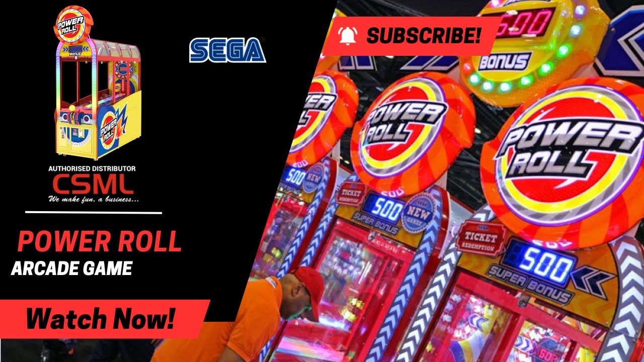 POWER ROLL | SEGA AMUSEMENTS | CSML AUTHORIZED DISTRIBUTOR. - YouTube