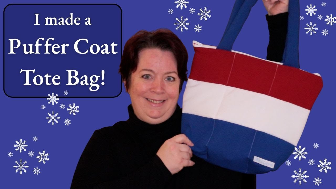 I made a Puffer Coat Tote Bag! - YouTube