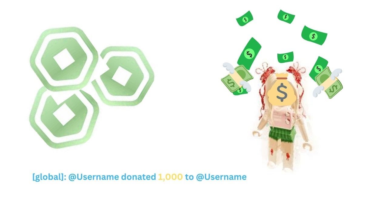 Giving 1k robux to someone on Pls Donate - YouTube