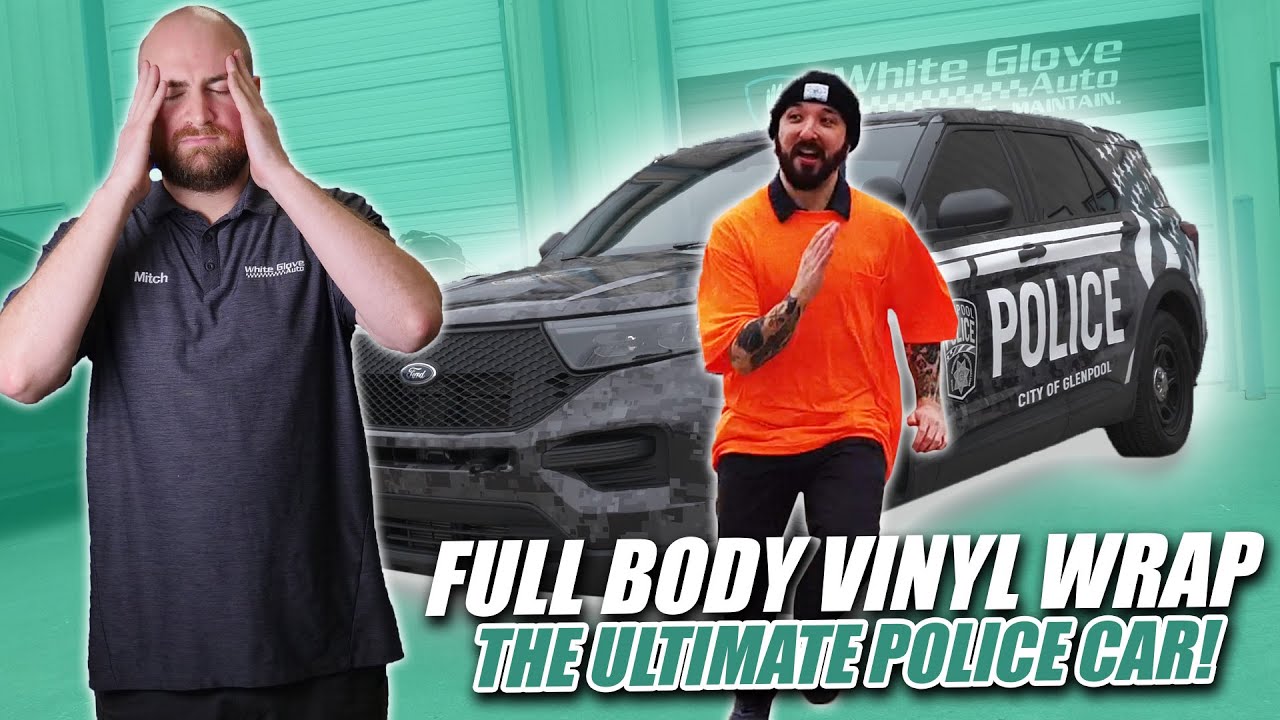 Full Body Vinyl Wrap on a Police Car: The Ultimate Transformation - YouTube