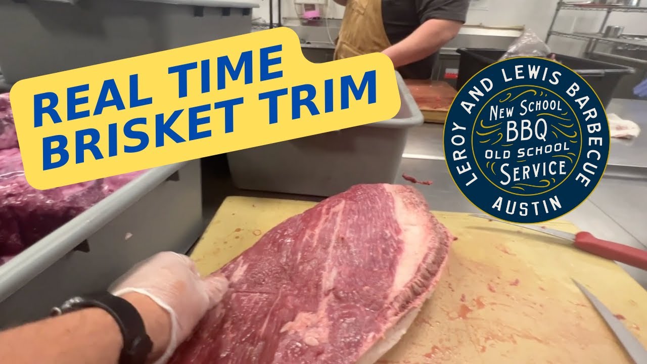 Real Time Brisket Trim with LeRoy and Lewis - YouTube