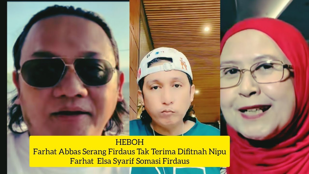 HEBOH FARHAT ABBAS SERANG FIRDAUS OIWOBO TAK TERIMA DIFITNAH NIPU ...