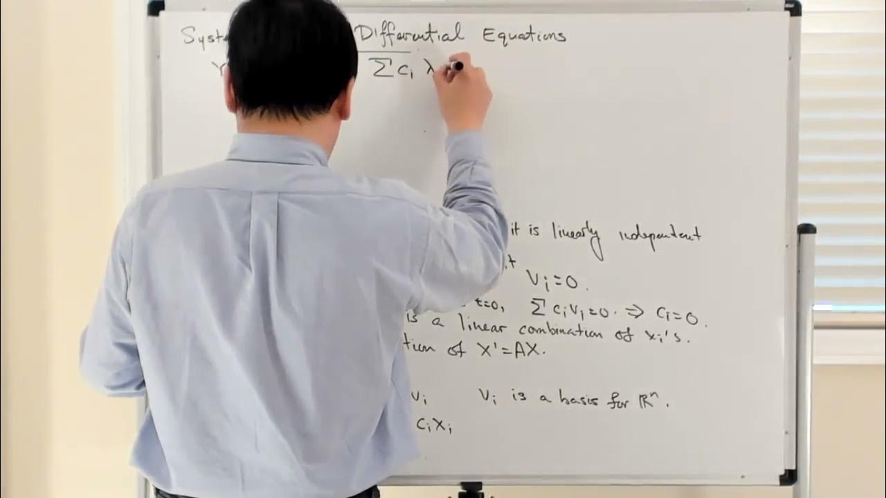Systems of linear differential equations - YouTube