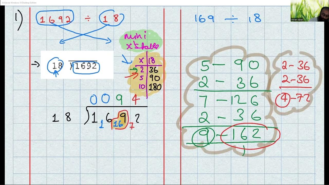 long division short division style - YouTube