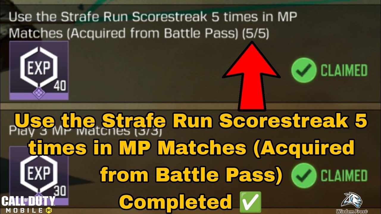 Use the Strafe Run Scorestreak 5 times in MP Matches (Acquired from ...