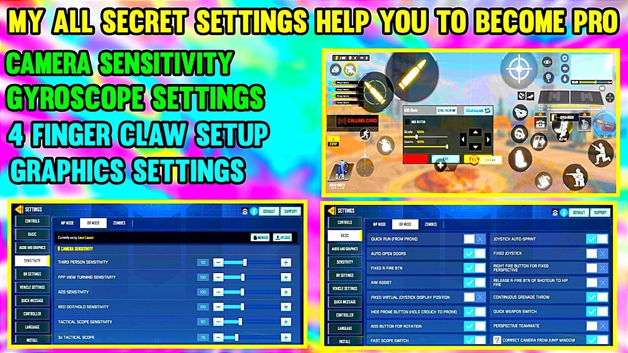BEST SENSITIVITY FOR COD MOBILE | CODM SENSITIVITY SETTINGS 2022 | COD ...