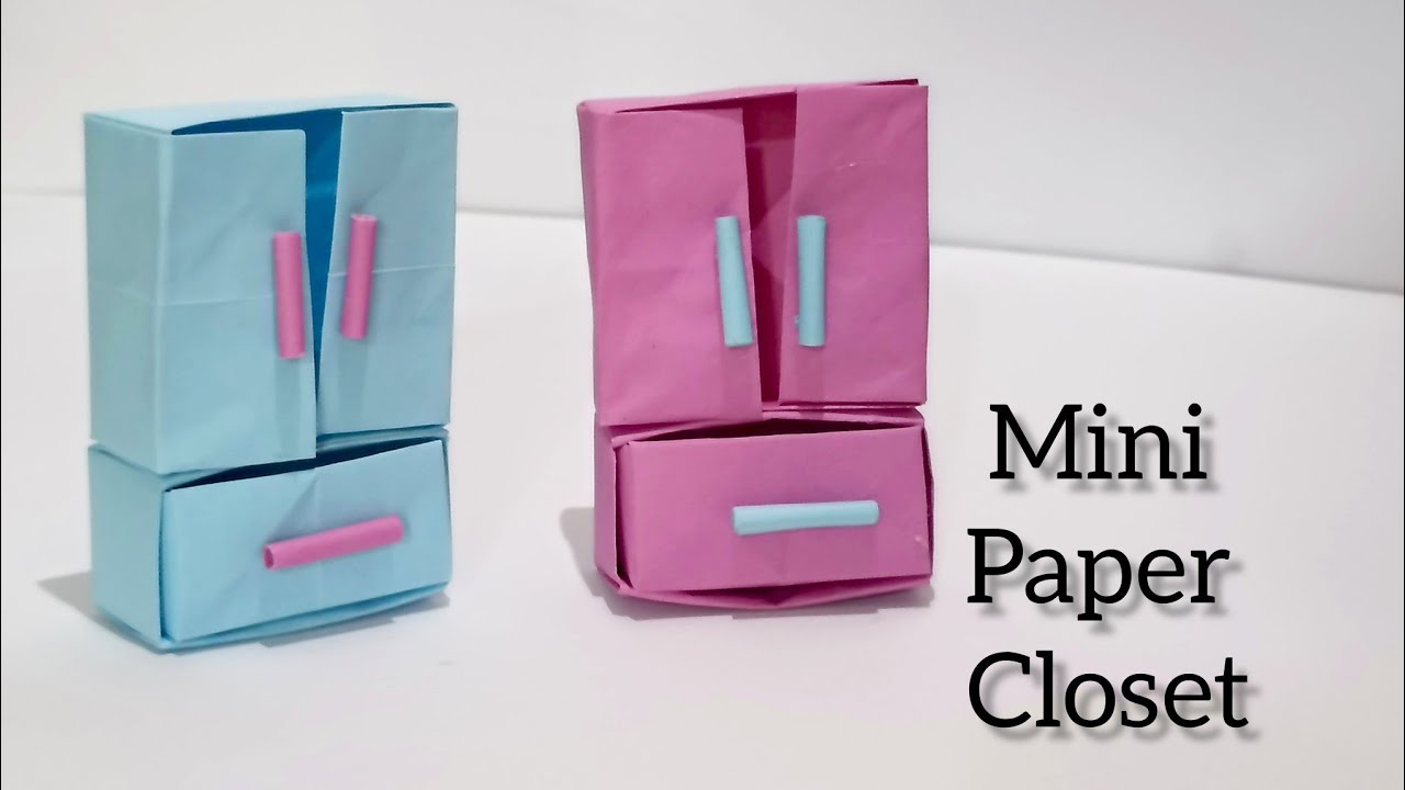 Mini Paper Closet / DIY Origami Paper Closet / Paper Closet /Miniature ...