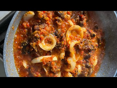 The perfect beef and gizzard pepper sauce and white rice. That perfect ...