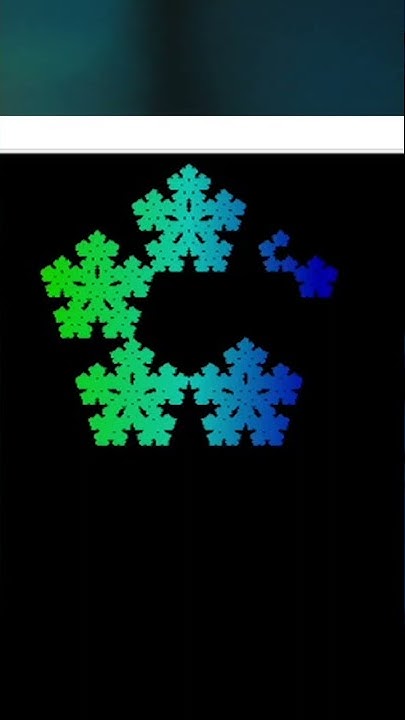 Drawing Colorful Pentaflake Using Python Turtle And Colorsys Youtube
