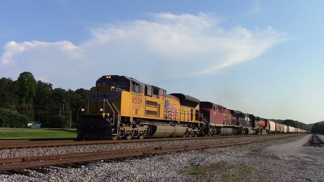 UP 8539 with Classic K5LLA Action leading NS 174 Through Rockwood, TN 7 ...