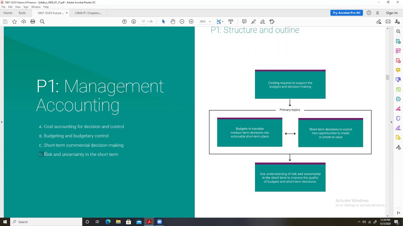 CIMA P1 - An insight into the syllabus - YouTube
