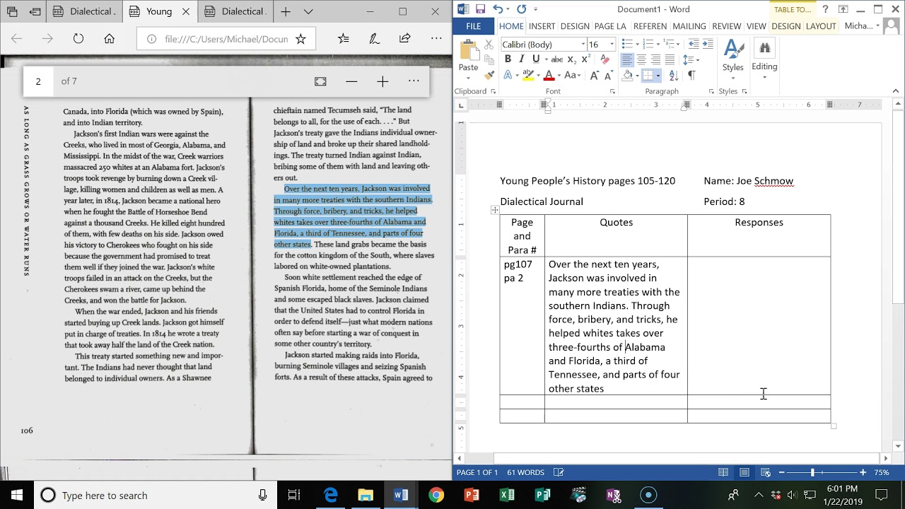 Dialectical Journal Instructions and Tips - YouTube