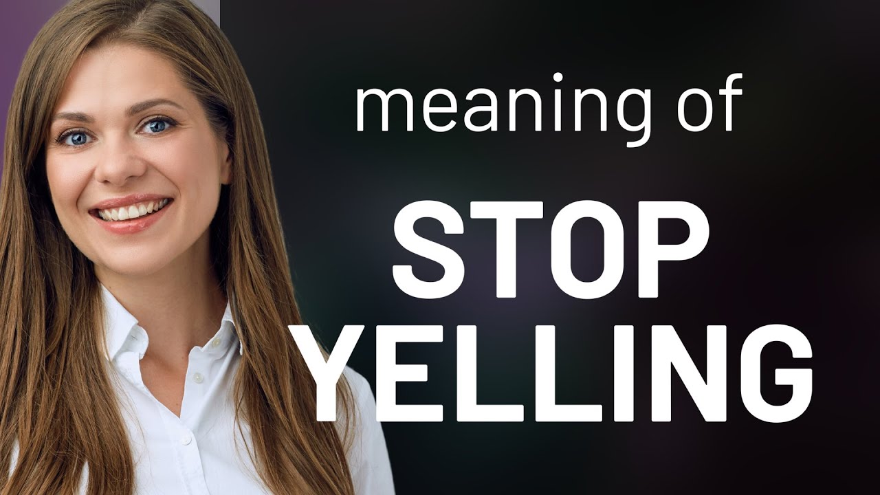 Stop Yelling: Keeping the Volume Down in English - YouTube