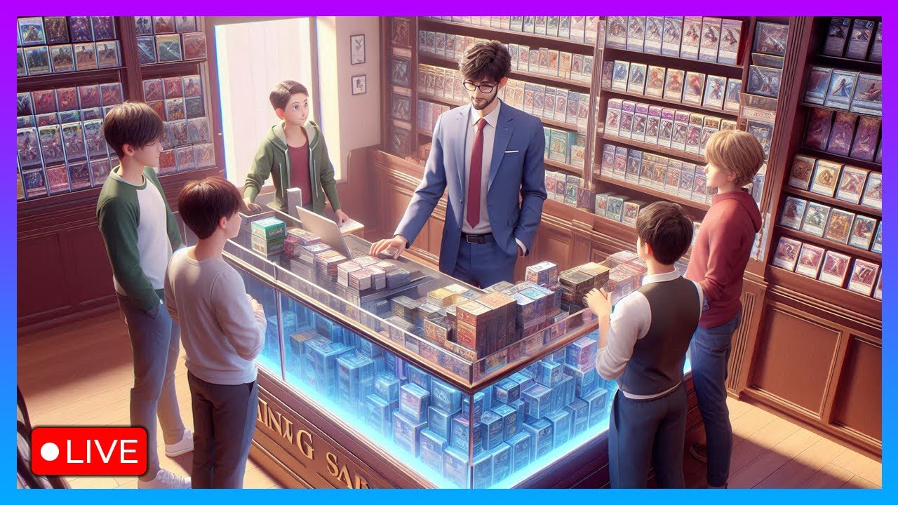 🔴 LIVE - I AM NOW A CARD SHOP OWNER | !mxglory - YouTube