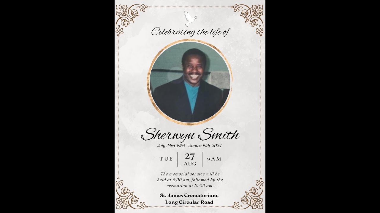 Celebrating The Life of Sherwyn Smith - YouTube