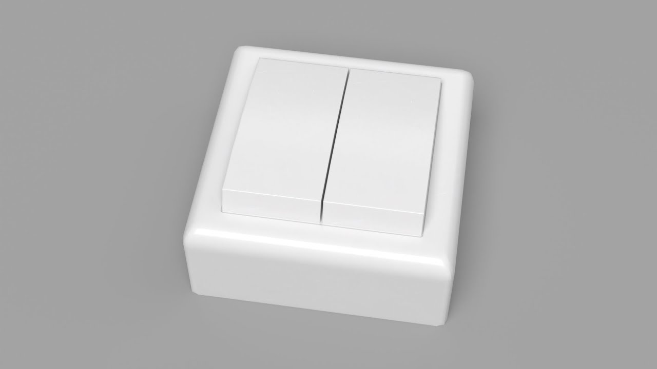 Two Key Switch - Low-poly 3D model - 360° - YouTube