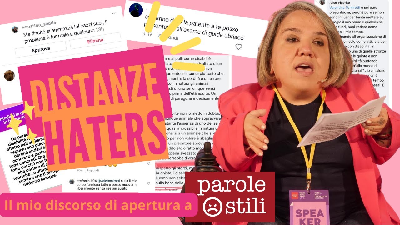 Ho aperto il Festival di Parole ostili senza balbettare - YouTube
