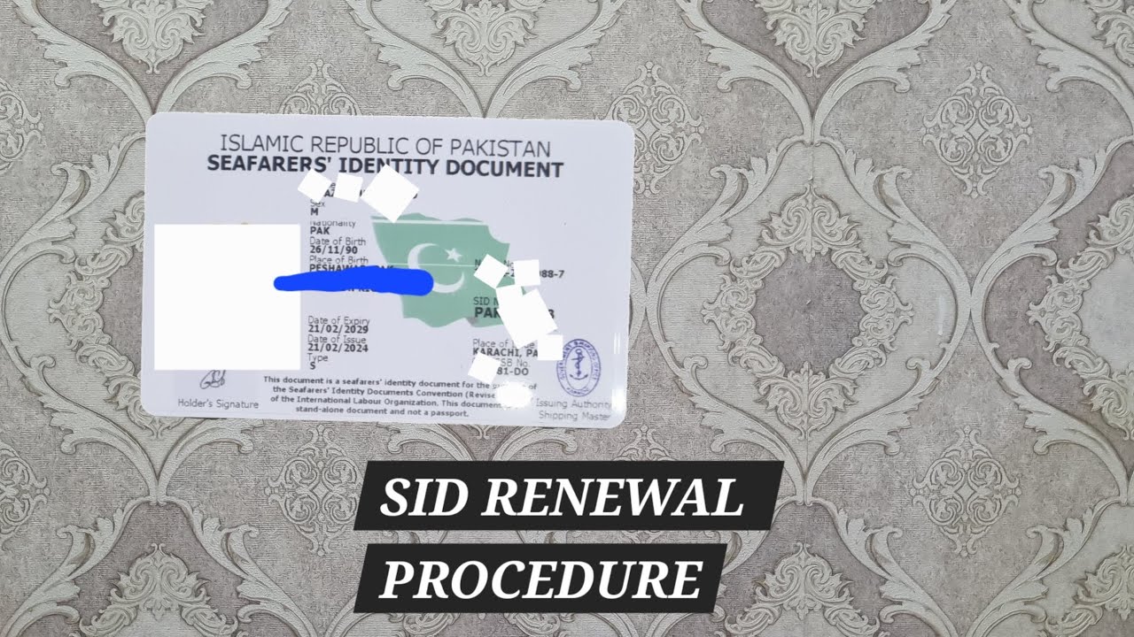 SID(Seaman ID card) renewal procedure - YouTube