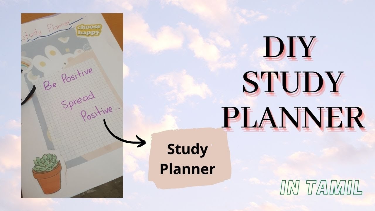 How to make DIY Study Planner | தமிழ் | Kirti's Diary Book - YouTube