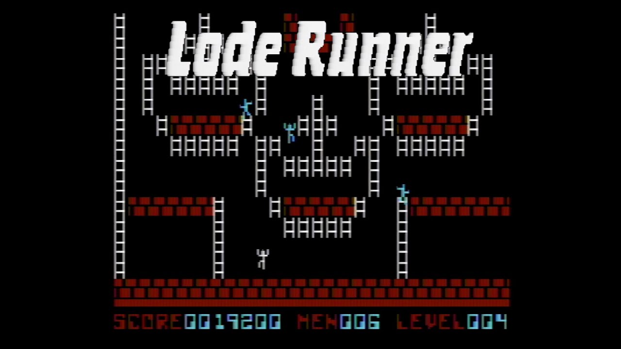 Lode Runner - C64 gameplay - Broderbund, 1983 - puzzle platformer ...