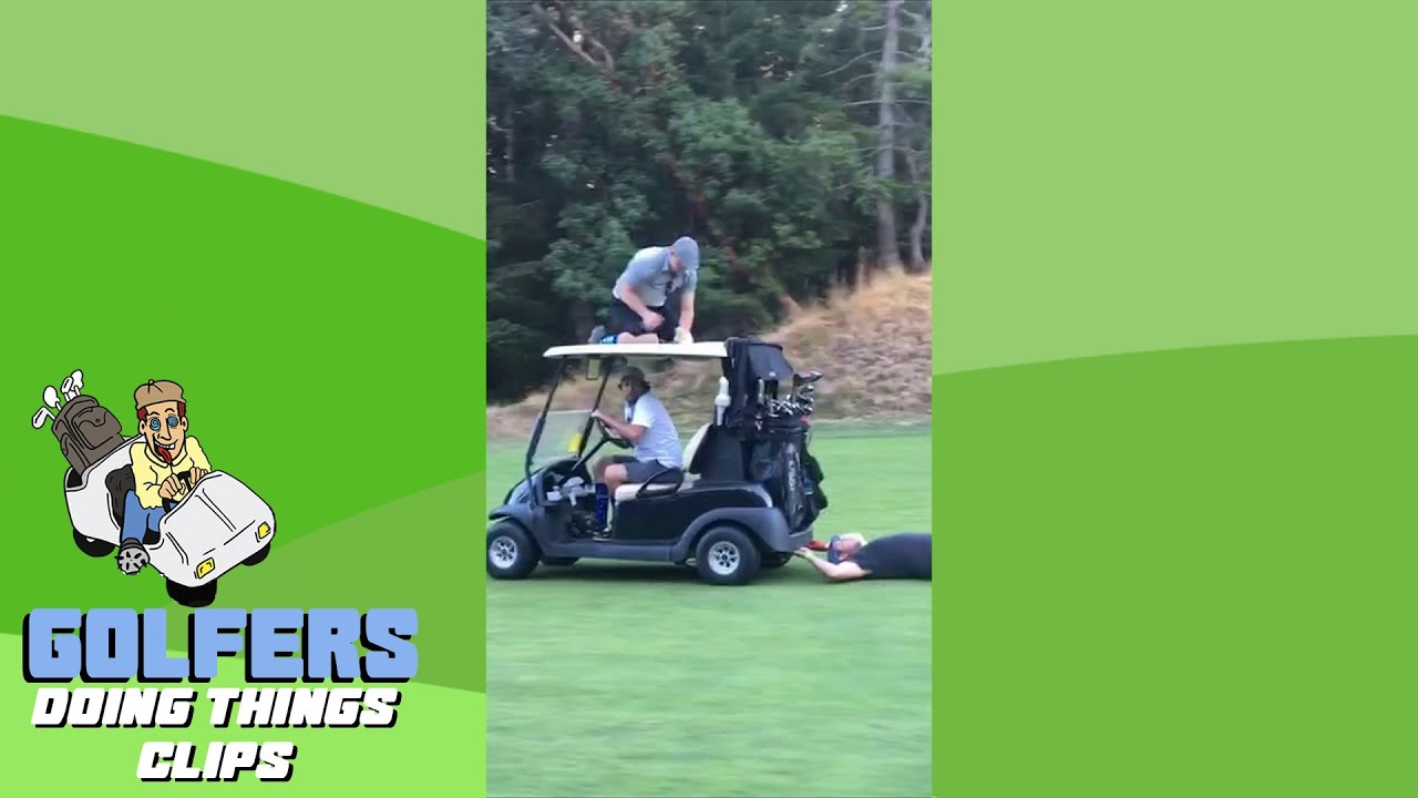 An Elaborate Golf Cart Beer Stunt | Golfers Doing Things Clips - YouTube