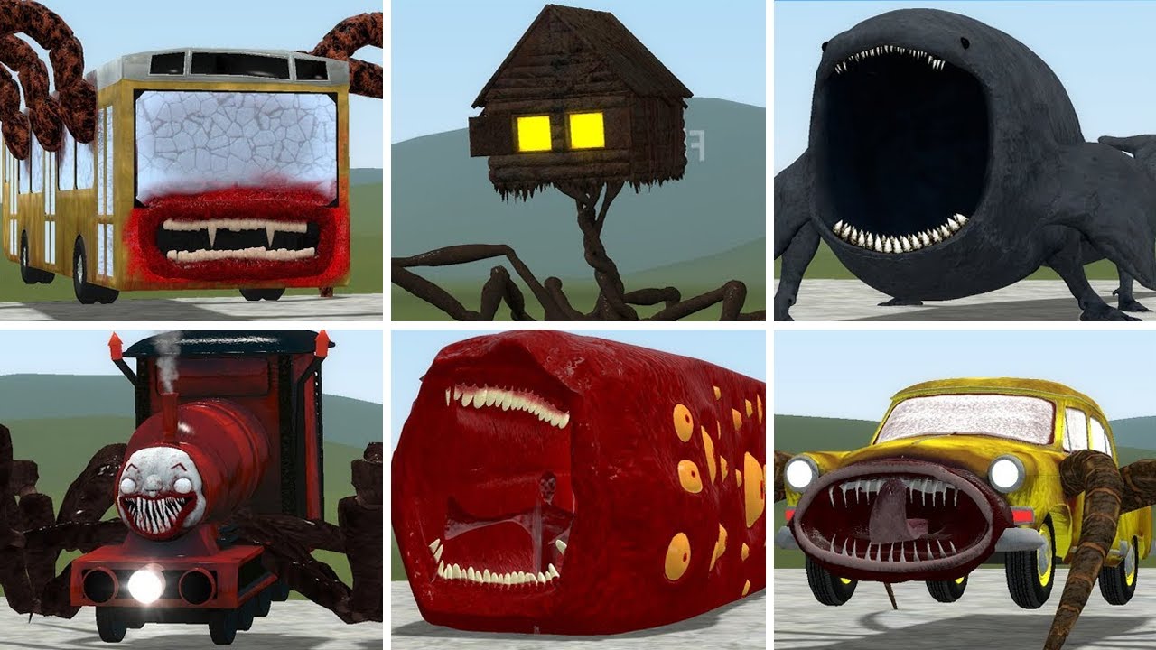 NEW HOUSE HEAD,BUS EATER BUILDER,BLOOP,CAR EATER, TRAIN EATER VS ALL ...