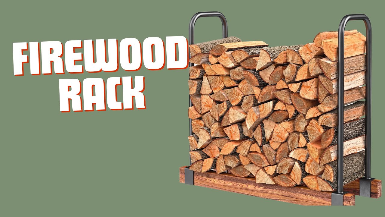 How to make a Firewood Rack using Scrap Lumber & Cinder Blocks - YouTube