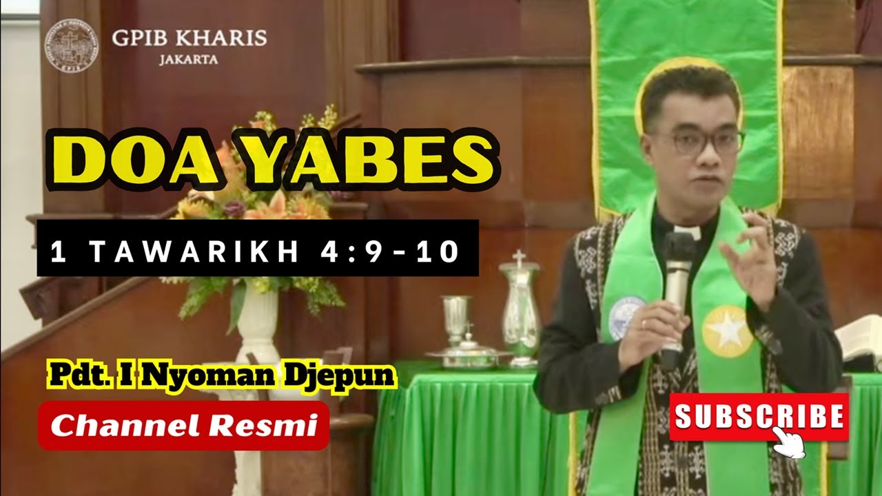 Doa Yabes | 1 Tawarikh 4:9-10 - YouTube