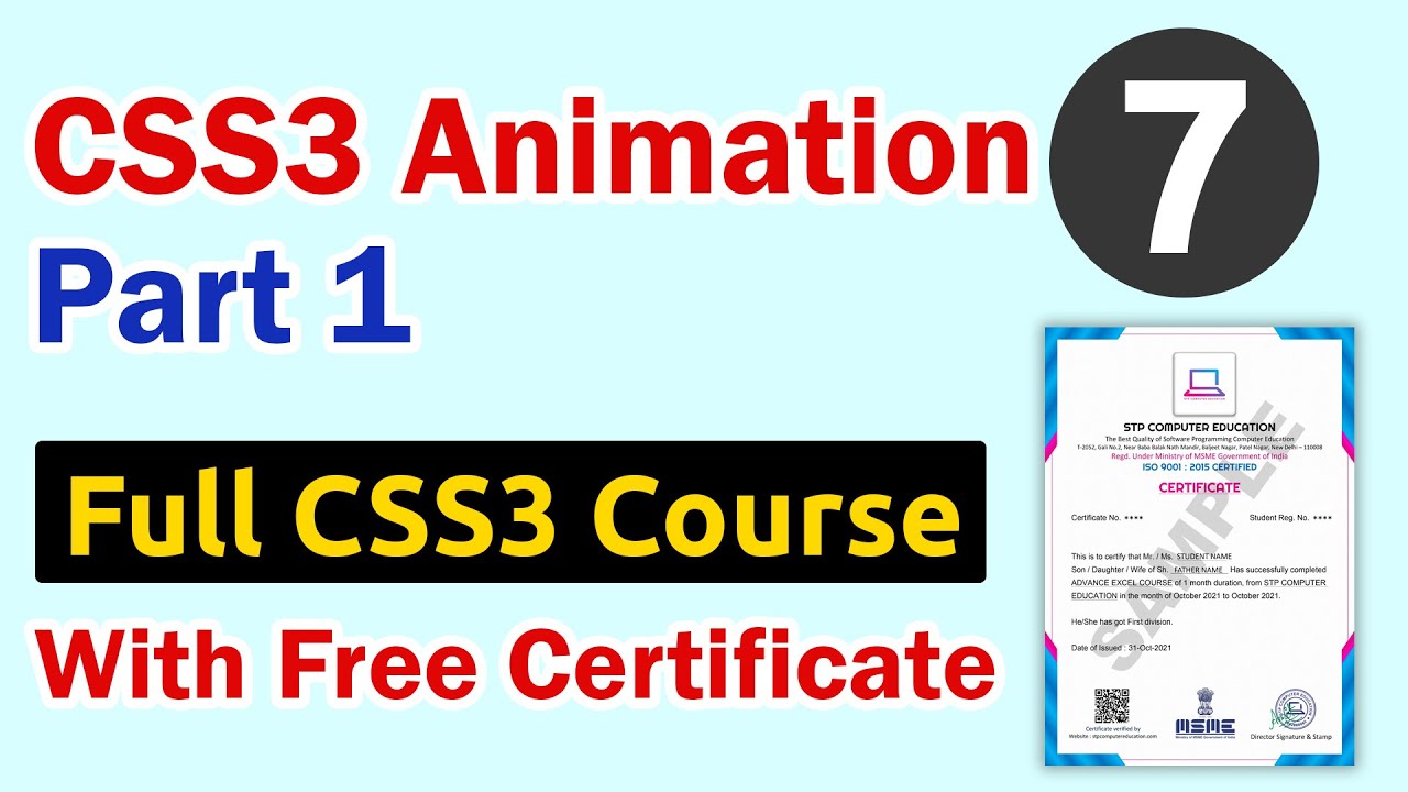 Css3 Animation Part 1 Youtube 1583