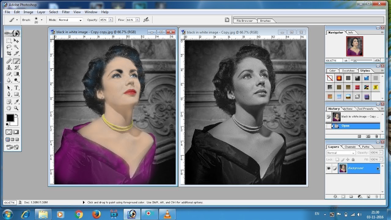 OLD PIC TO NEW HD COLOR || ADOBE PHOTOSHOP 7.0 || BY ROCKY || HDR VIEWS ...
