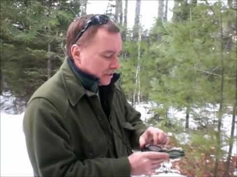How to shoot an azimuth with your lensatic compass - YouTube