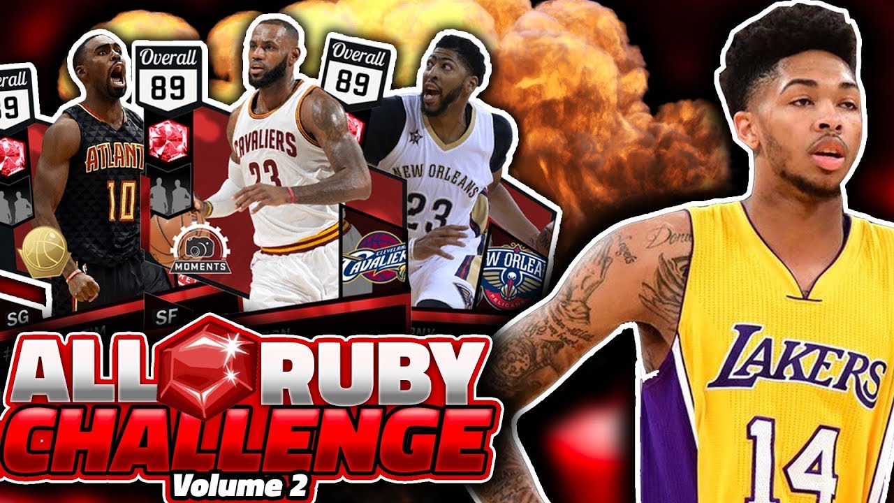 NBA 2K17 MYTEAM ALL RUBY CARDS CHALLENGE VOL. 2! BRANDON INGRAM IS A ...