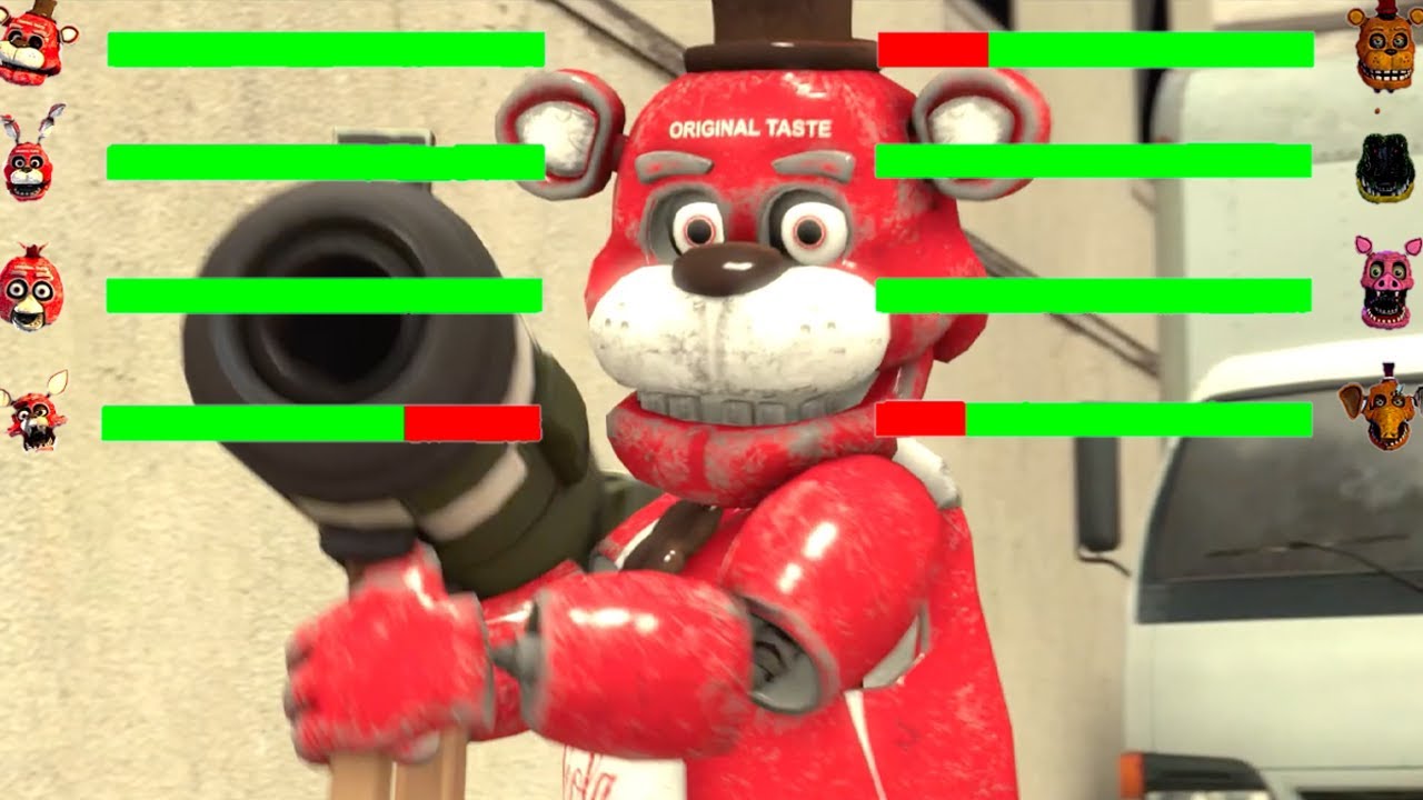 [SFM FNaF] Cartoon Cat vs Coca Cola Animatronics WITH HEALTHBARS - YouTube