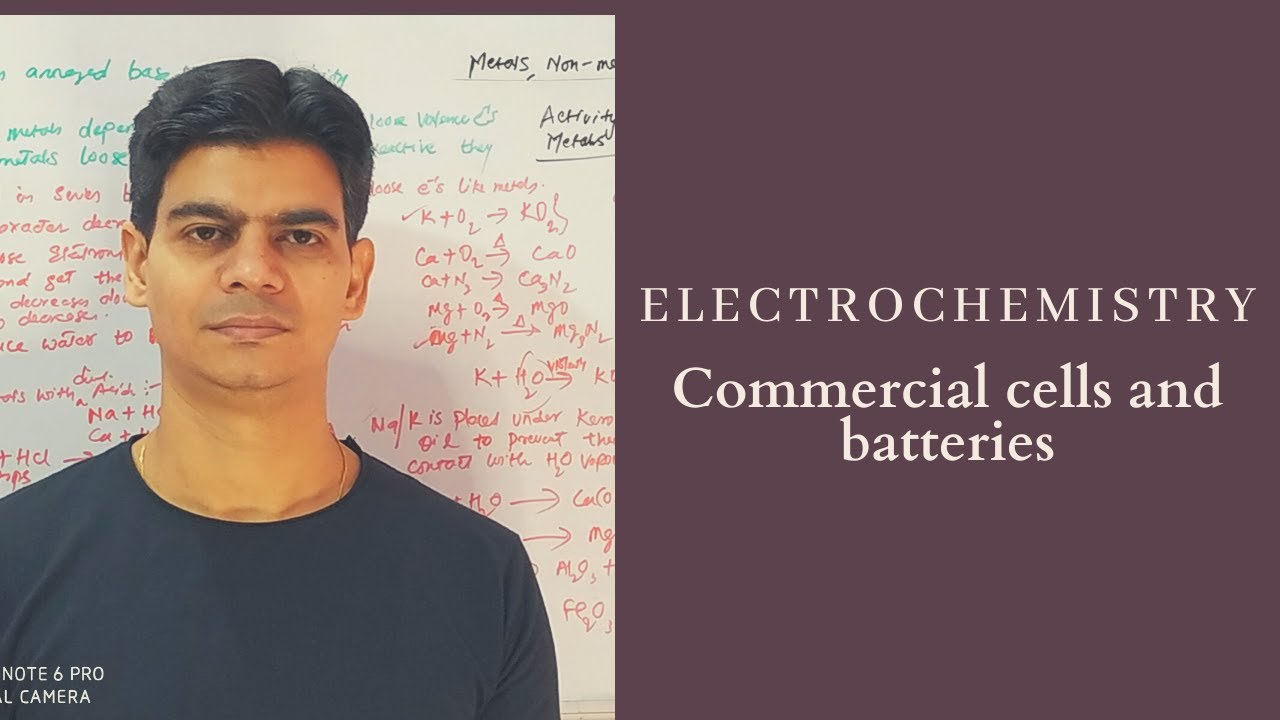 Electrochemistry- Commercial cells and batteries -Lecture 1 - YouTube