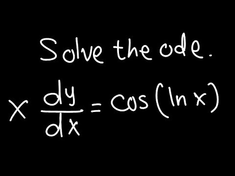 Separable differential equations example 5/11 - YouTube