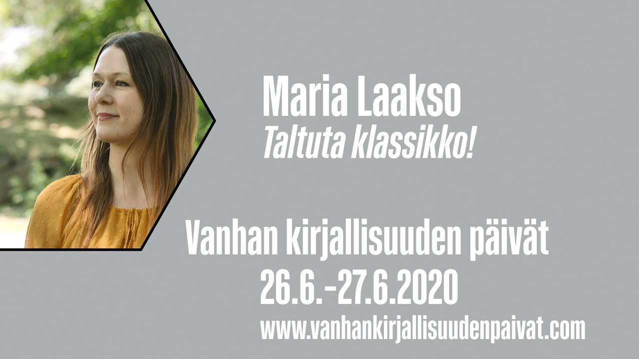 Maria Laakso: Taltuta klassikko! - YouTube