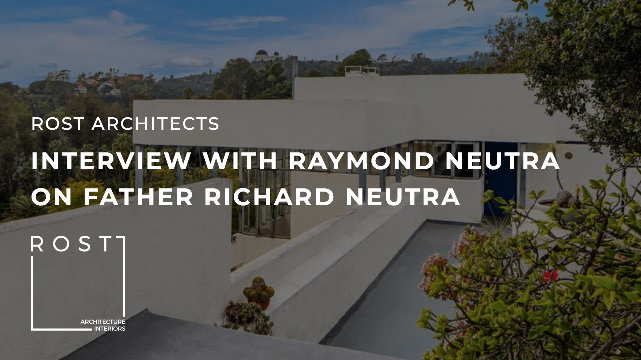 26. Interview with Raymond Neutra on Father Richard Neutra - YouTube