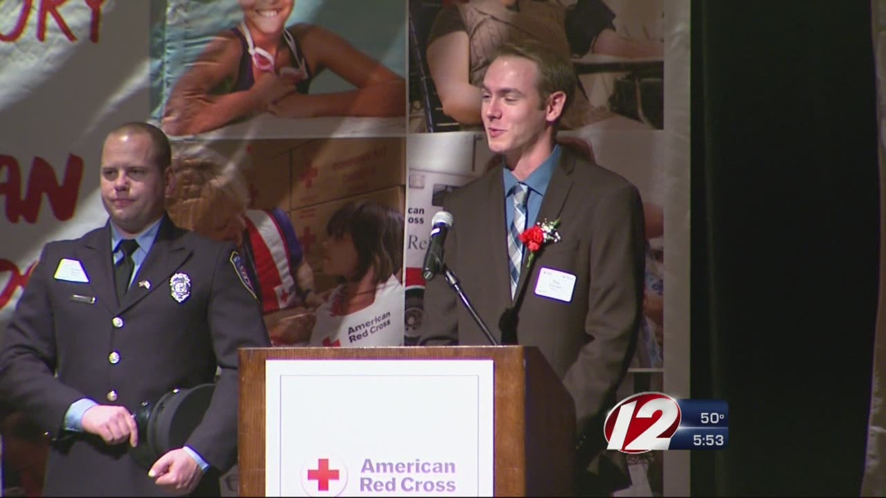 Heroes honored at Red Cross breakfast - YouTube