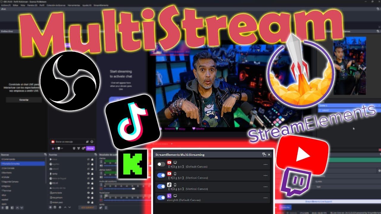 Como hacer MultiStream con OBS y Streamelements | Instalación y Configuración 👌 - YouTube