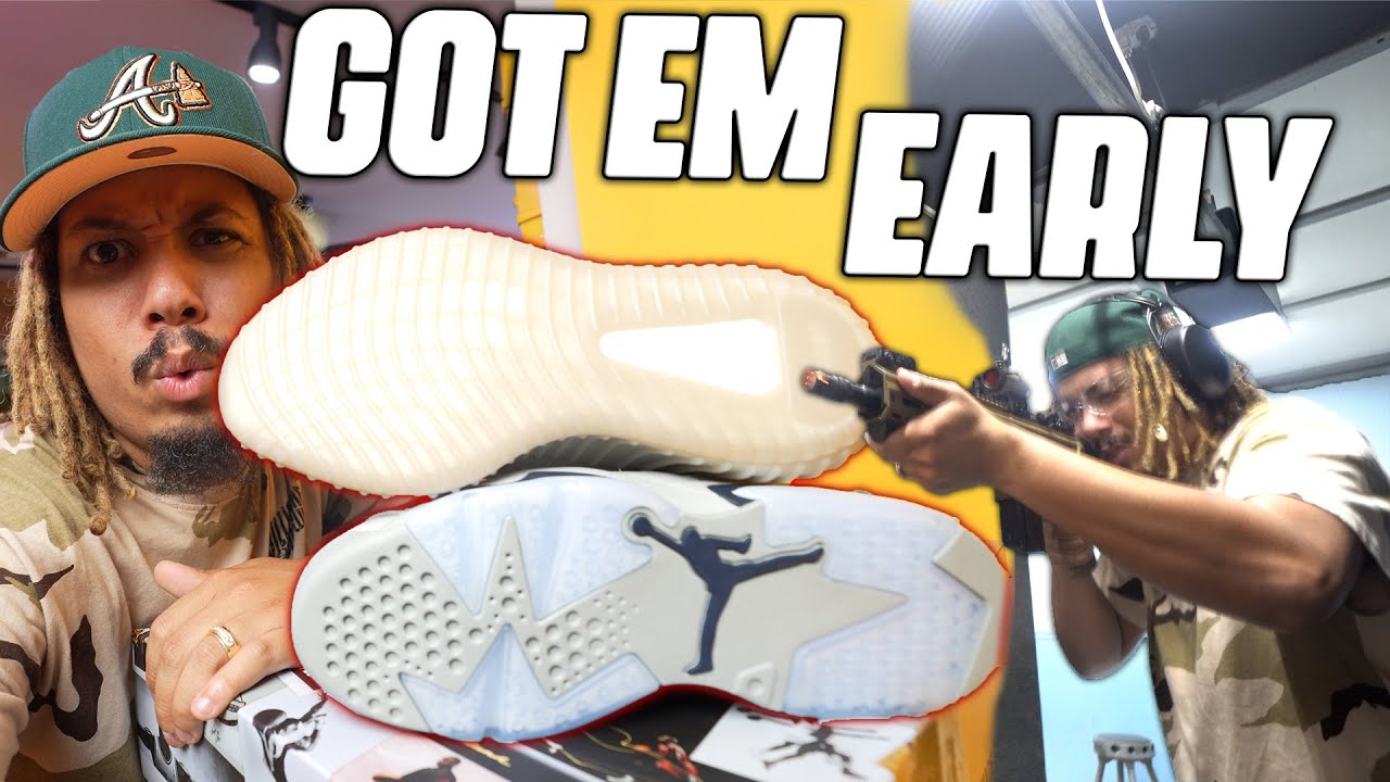 GOT EM EARLY ! One Of The BEST QUALITY Jordan & Yeezy Of The Year + Gun ...